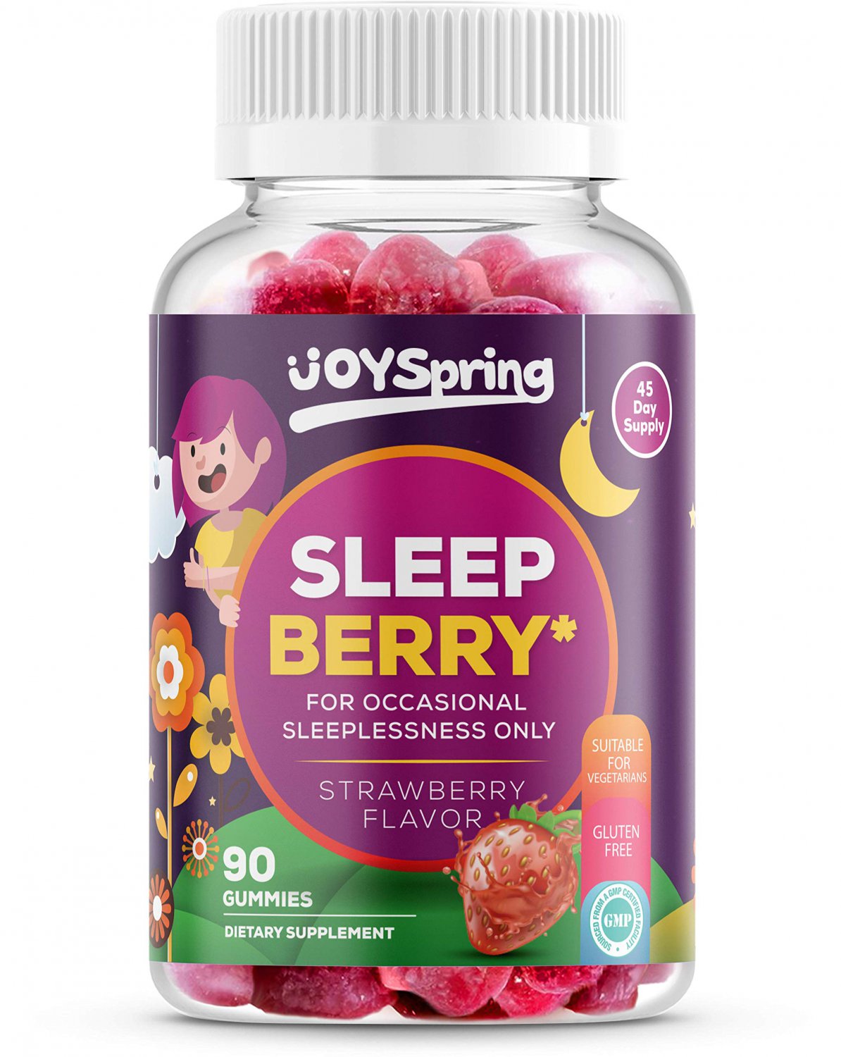 SleepBerry Melatonin Gummies - Elderberry Gummies for Sleep Aid ...