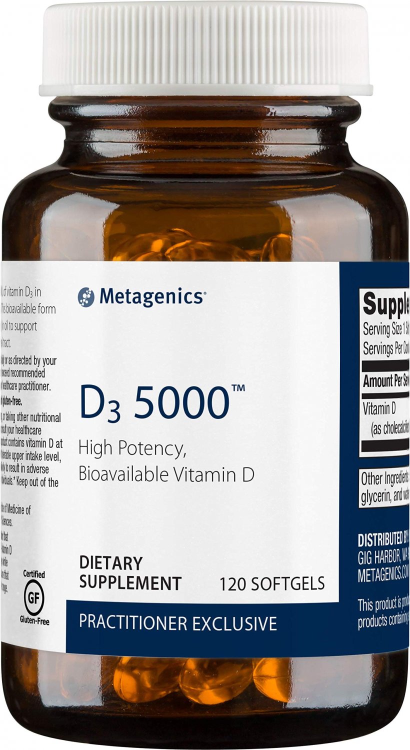 Metagenics D3 5000™ ? Vitamin D Supplement 5,000 IU (325 mcg) ? Support ...
