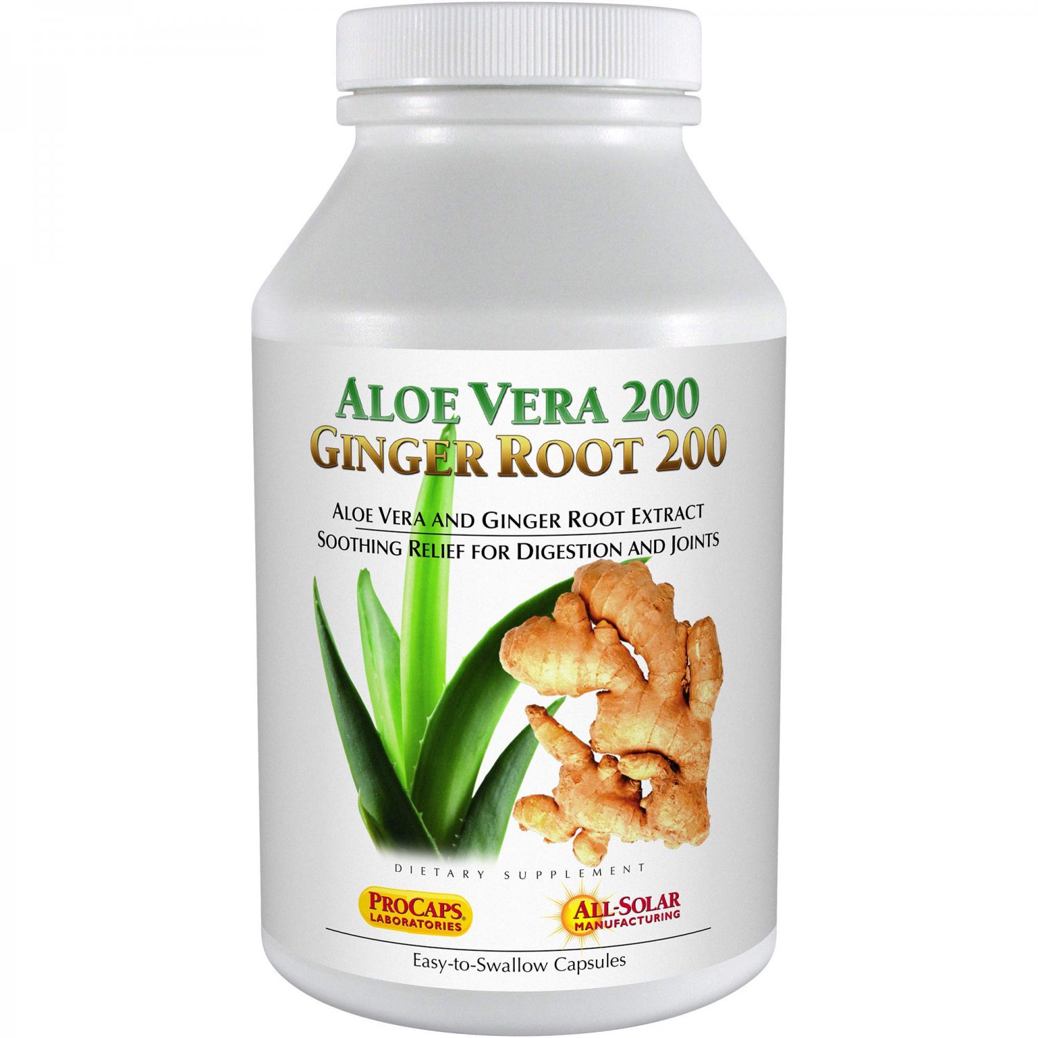 Andrew Lessman Aloe Vera 200 Ginger Root 200-60 Capsules ? Powerful ...
