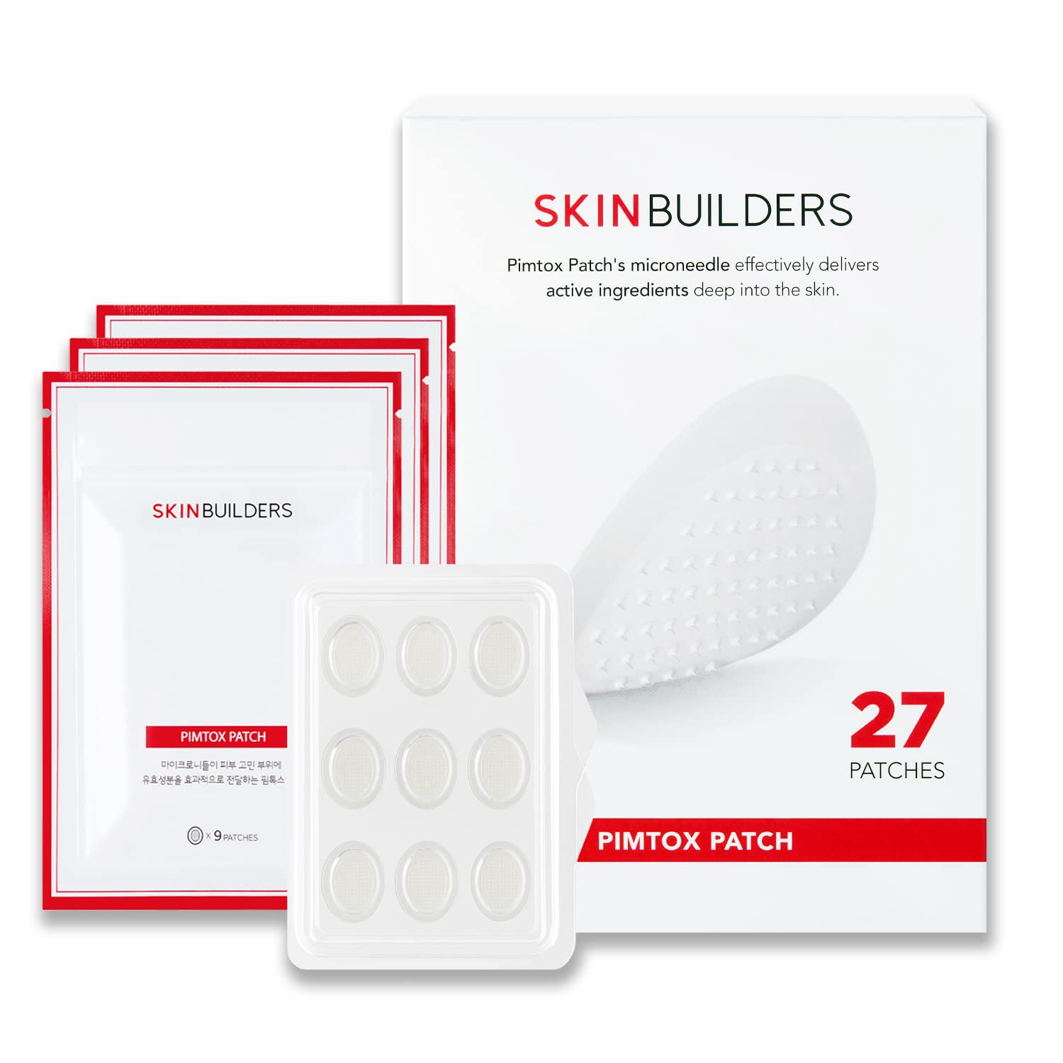 SKINBUILDERS Pimple Patches with Premium Microneedles for caring Acne ...