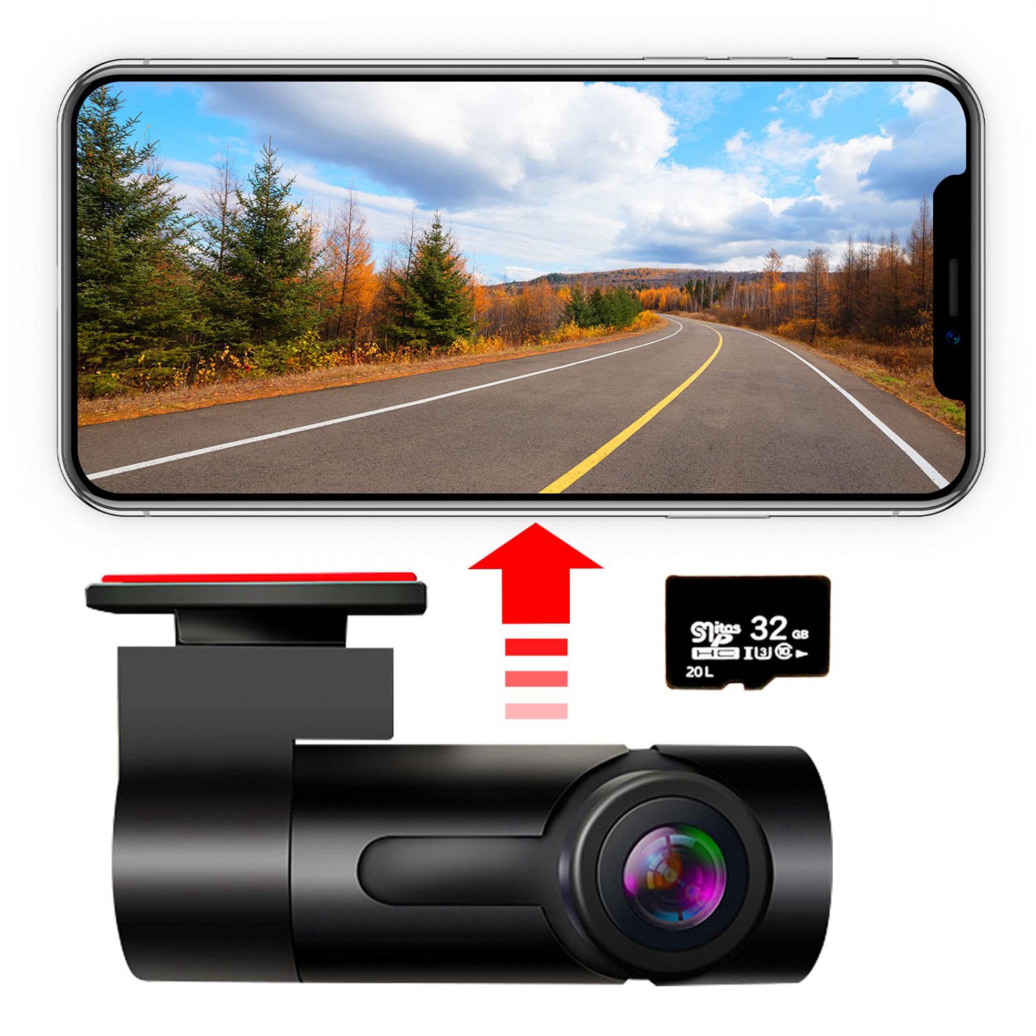 COEO Smart Dash Cam Dash Cam Recorder Camcorder 1080p HD Night Vision ...