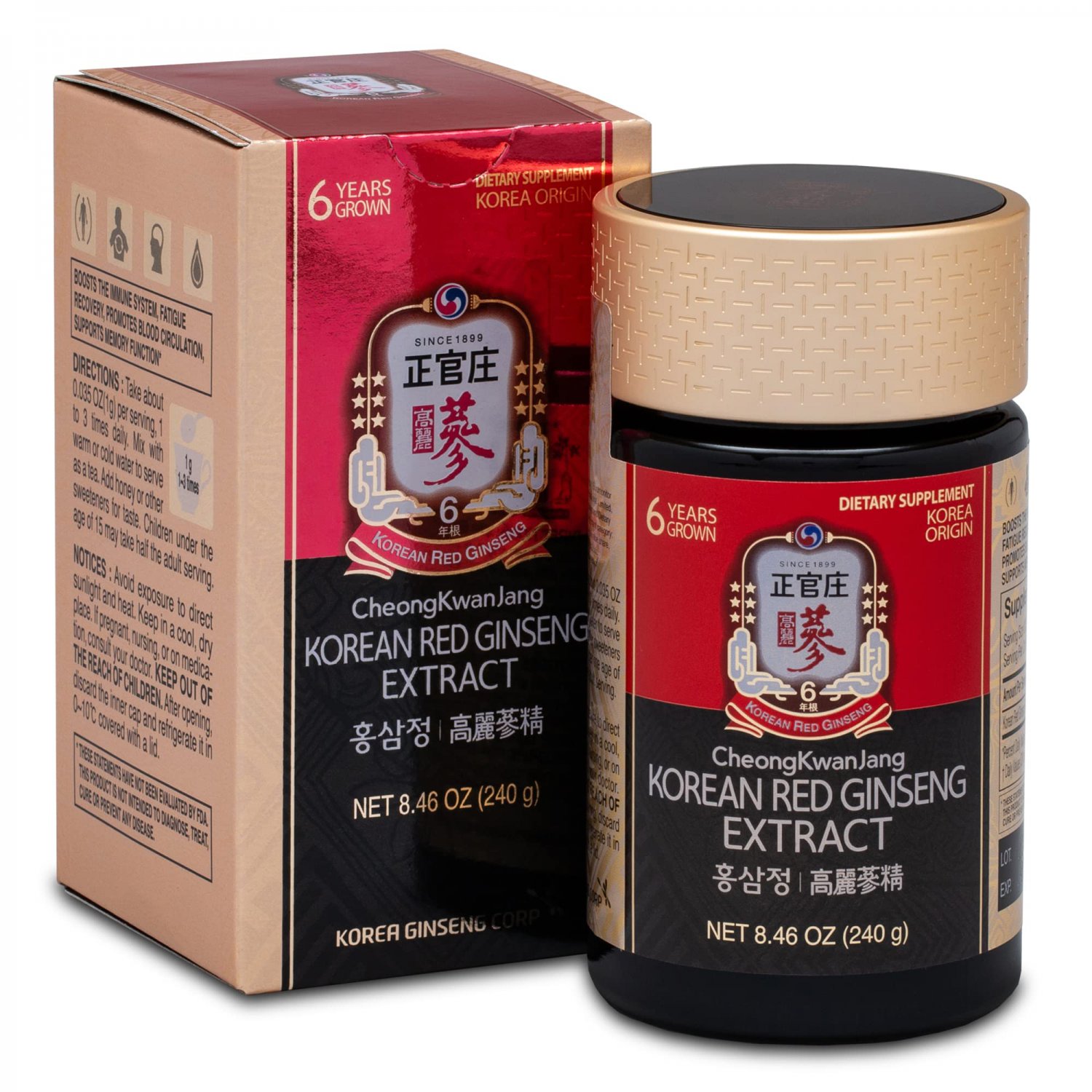 CheongKwanJang [100% Korean Red Ginseng Extract 240g] Concentrated ...