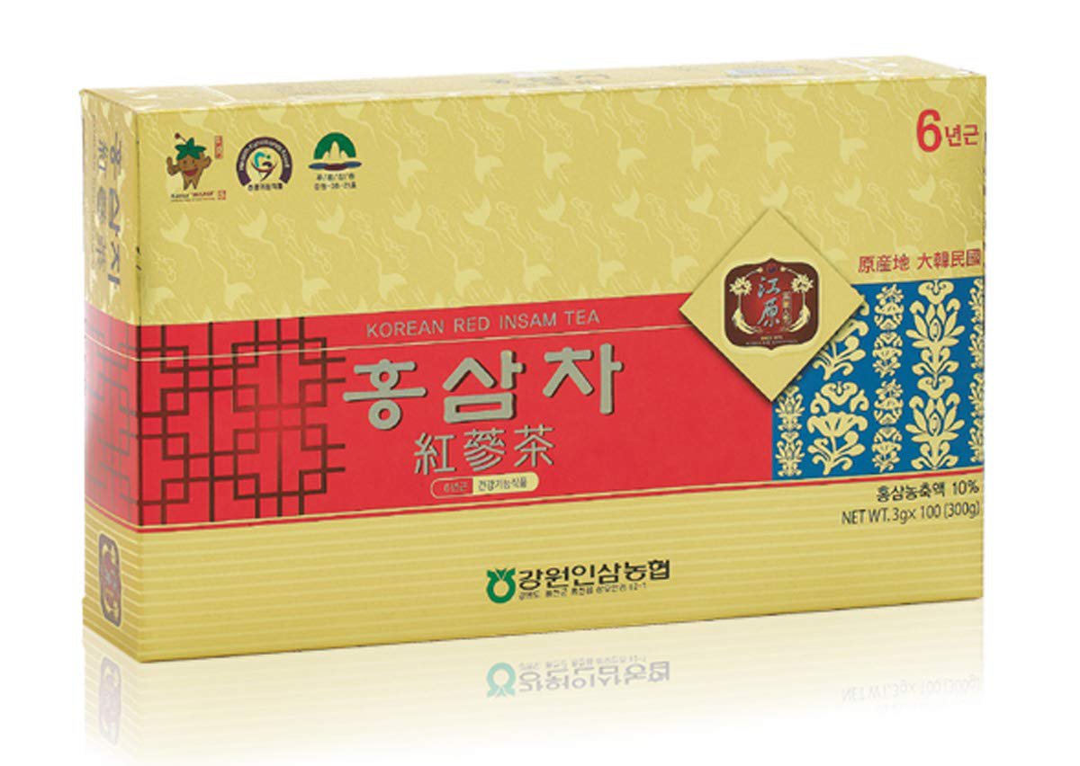 [Gangwoninsam] Korean Red Ginseng Tea (3g x 100 packets) ? 6 Year Old ...
