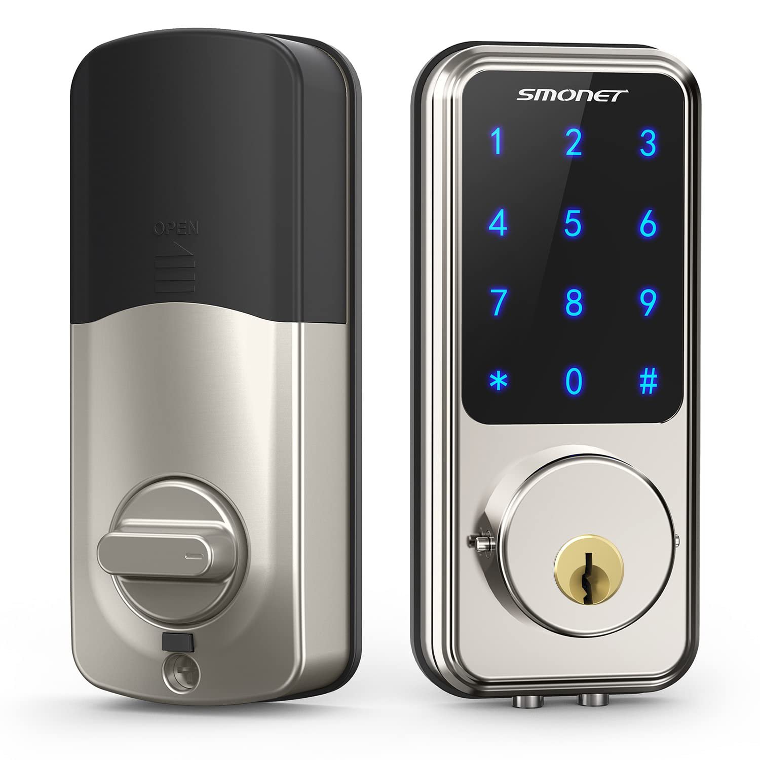 Smart Lock,SMONET Keyless Entry Door Lock,Remote Lock/Unlock for Home ...