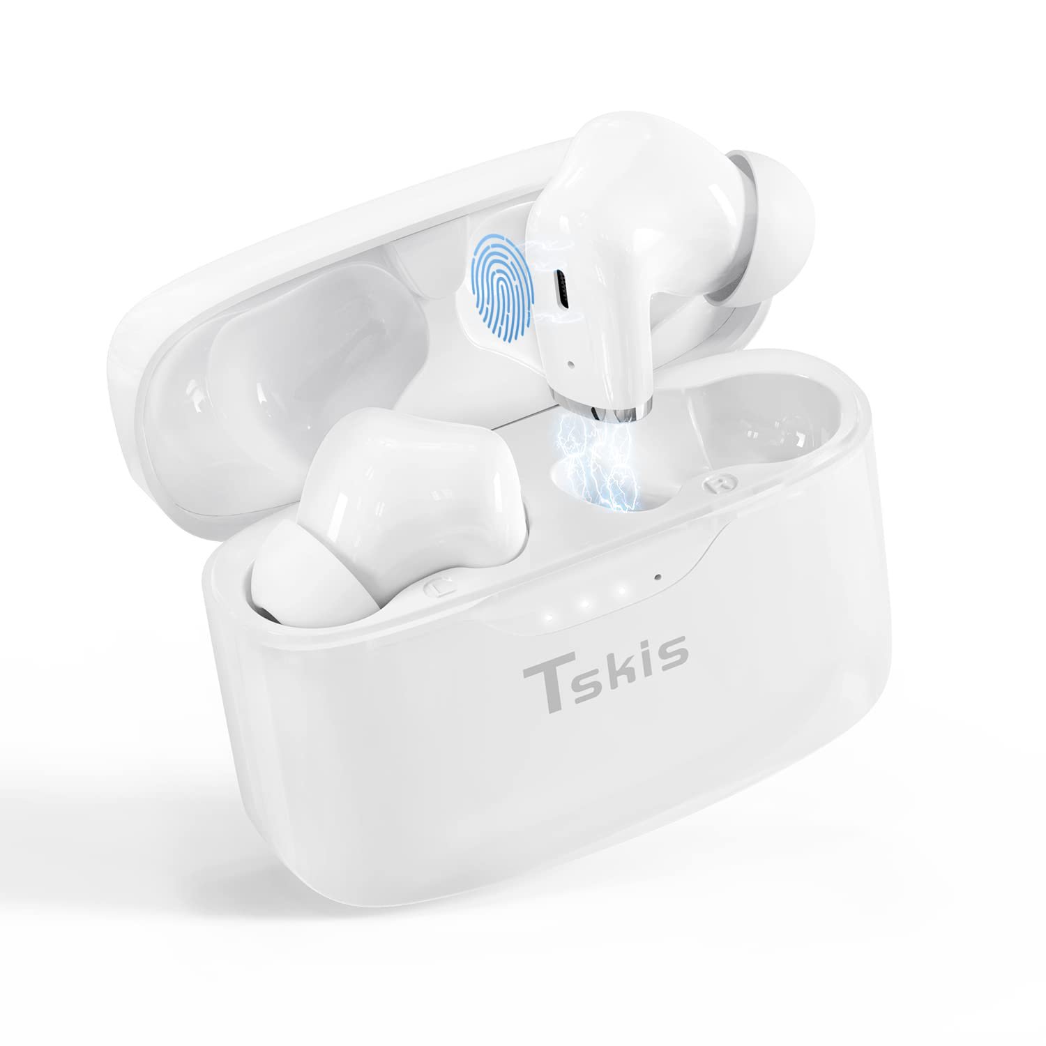 True Wireless Earbuds,TSKIS IT100 Bluetooth 5.2 Built-in ENC Call Noise Cancelling Mic,48H Playtime