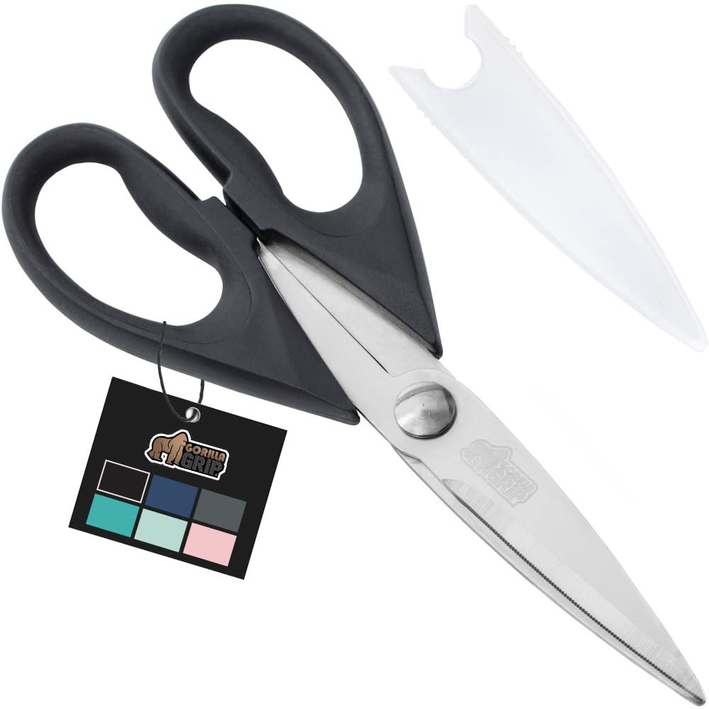 Gorilla Grip All Purpose Food Kitchen Shears, Extra Large, Heavy Duty ...