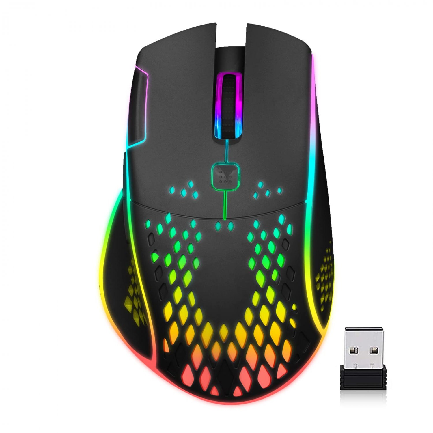 Wireless Gaming Mouse, VEGCOO C30 Silent Click Wireless Rechargeable ...