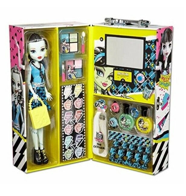 Monster High Fashion Doll Case 6-LED light up mirror with Frankie Doll