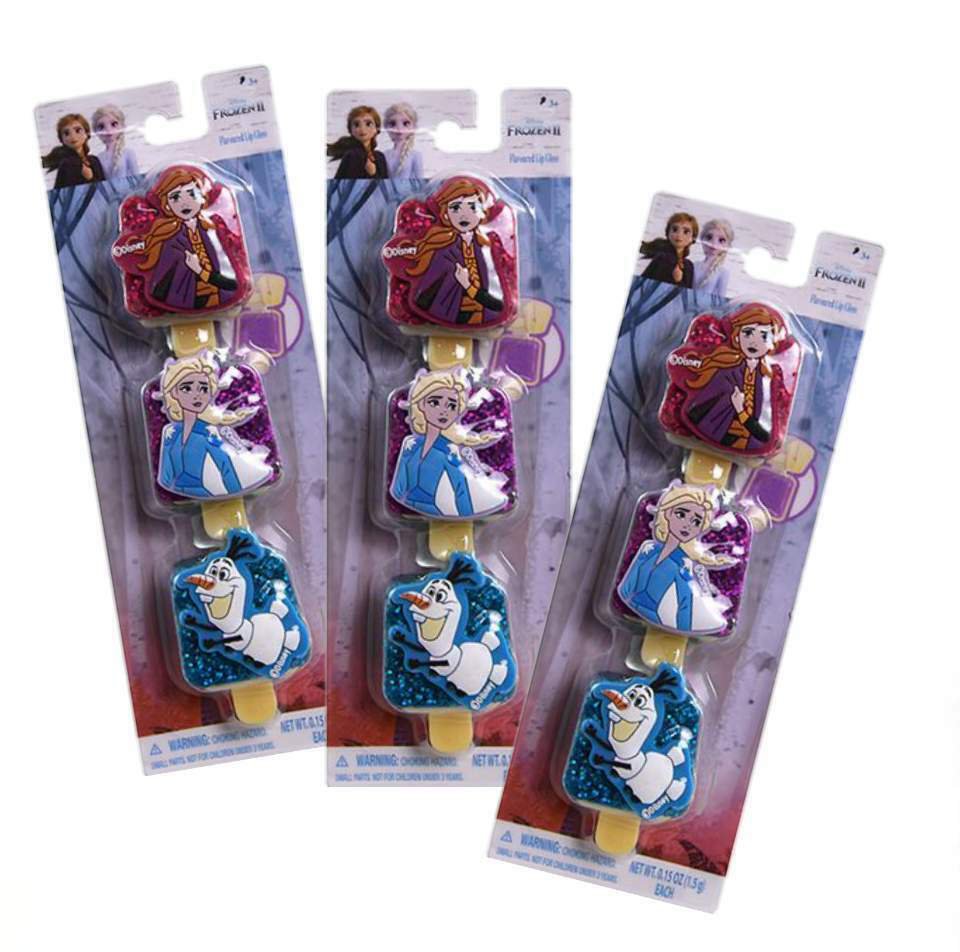 Disney Frozen Ii Flavored Lip Gloss Set 3 Packs