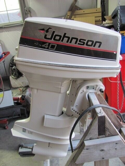 Johnson 40 Hp. Complete Running Outboard 2 stroke Engine 20 Inch