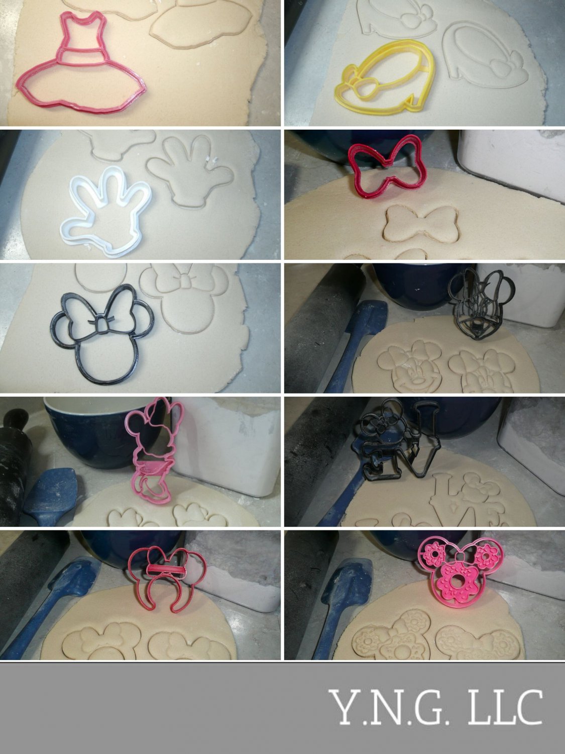 MINNIE MOUSE LOVER KIT MICKEY CARTOON CHARACTER SET OF 10 COOKIE ...