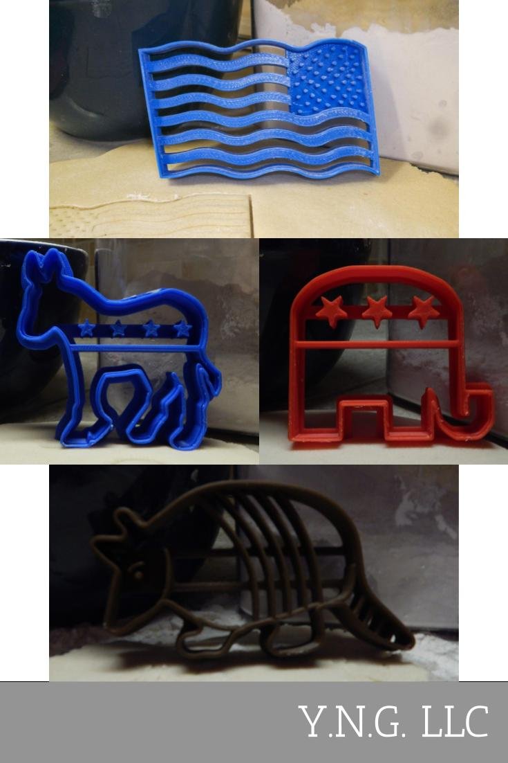 ELECTION POLITICS CAMPAIGN MASCOT PARTY SYMBOL DEMOCRAT COOKIE CUTTER ...