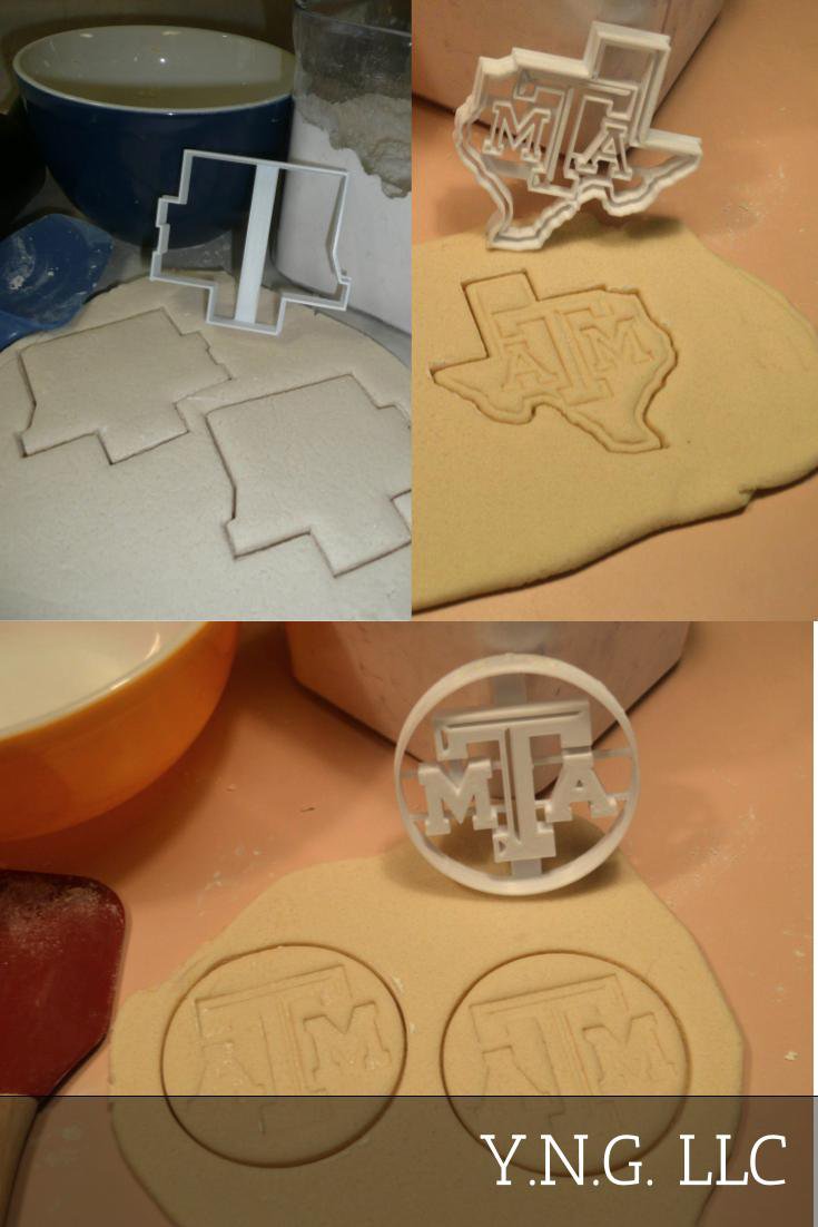 TEXAS ATM UNIVERSITY A AND M A&M AGGIES GIG EM SPORTS COOKIE CUTTER USA ...