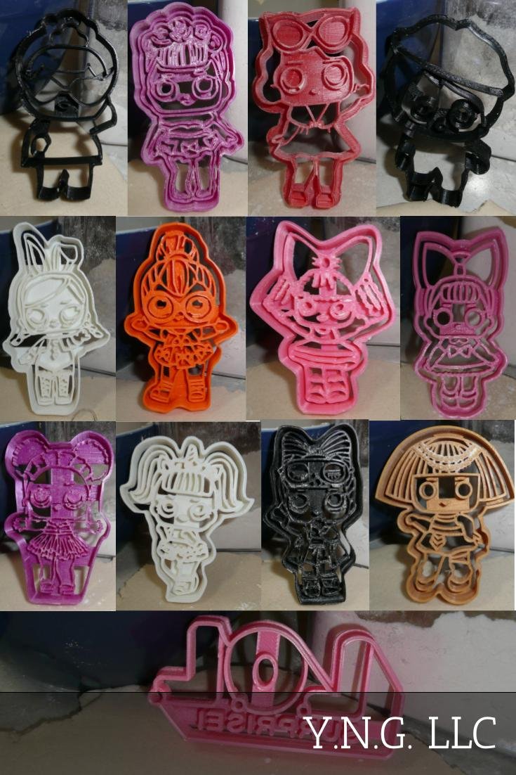 LITTLE OUTRAGEOUS LITTLES SURPRISE DOLL FANCY DIVA COOKIE CUTTER USA PR1289