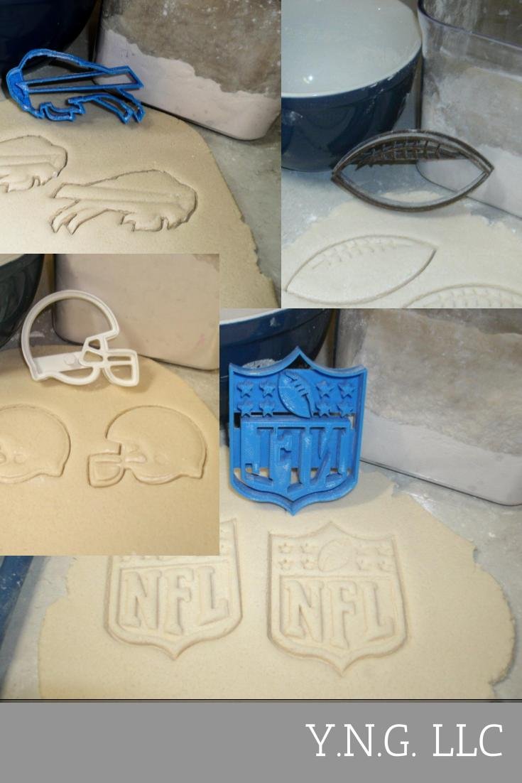 Buffalo Bills NFL Football Logo Set Of 4 Cookie Cutters USA PR1146