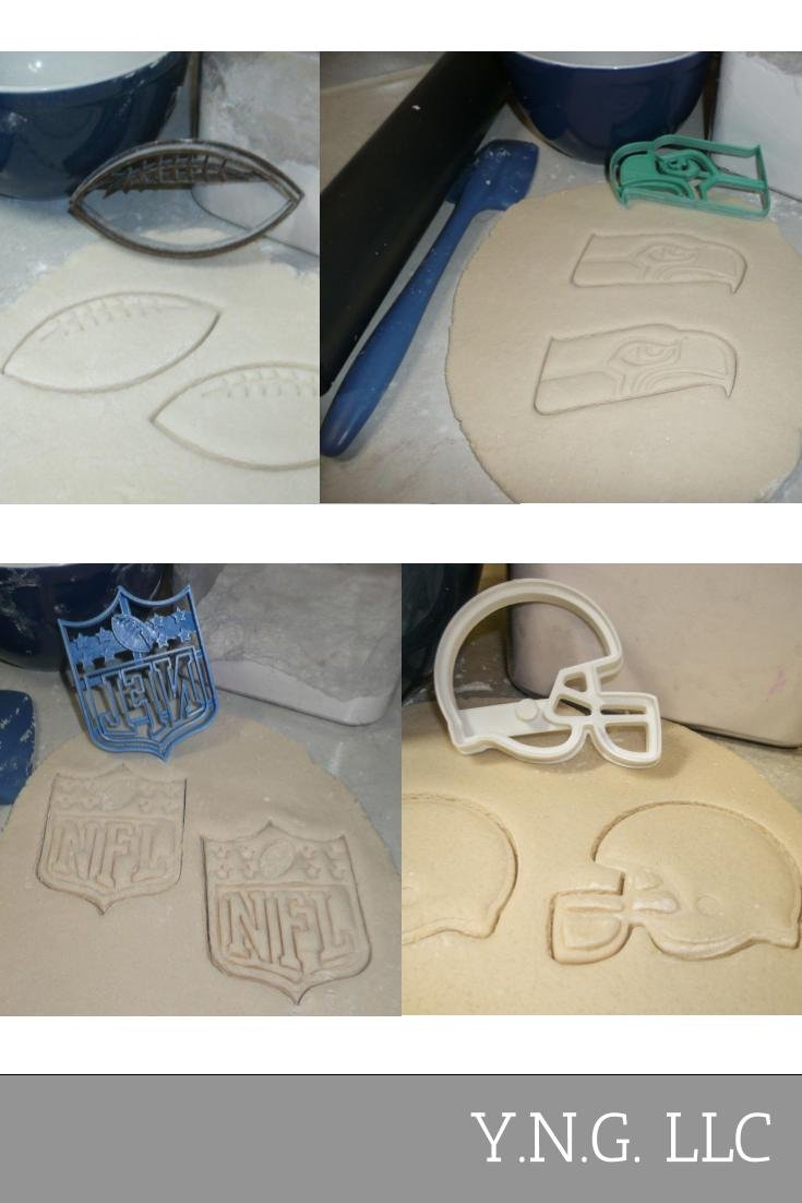 Seattle Seahawks NFL Football Logo Set Of 4 Cookie Cutters USA PR1132