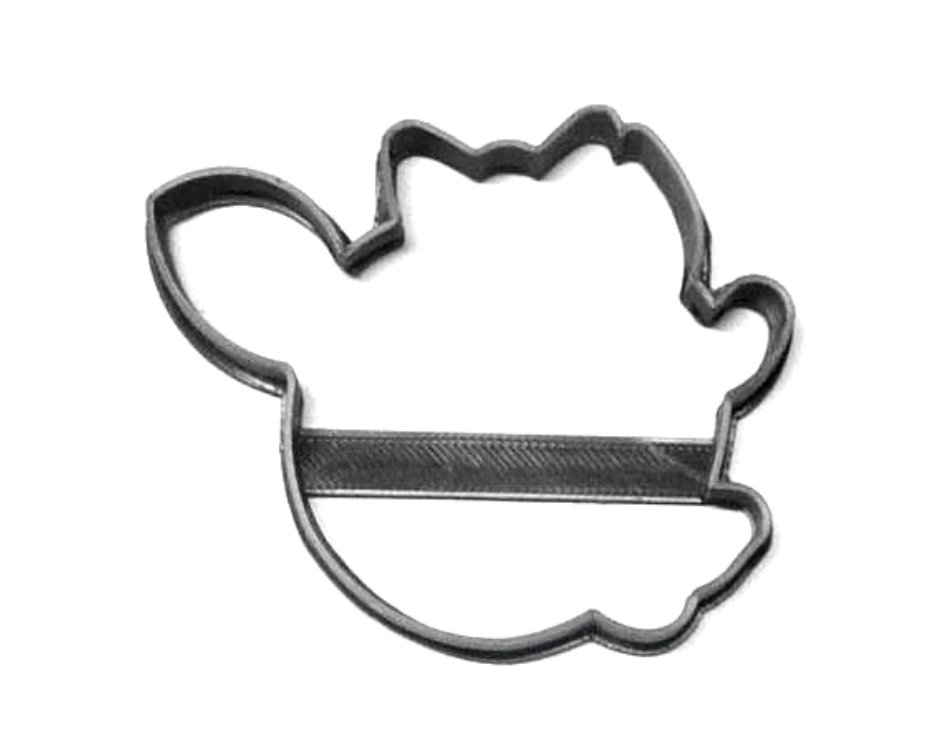 Clarice Girl Reindeer Face Outline Christmas Cartoon Cookie Cutter USA ...