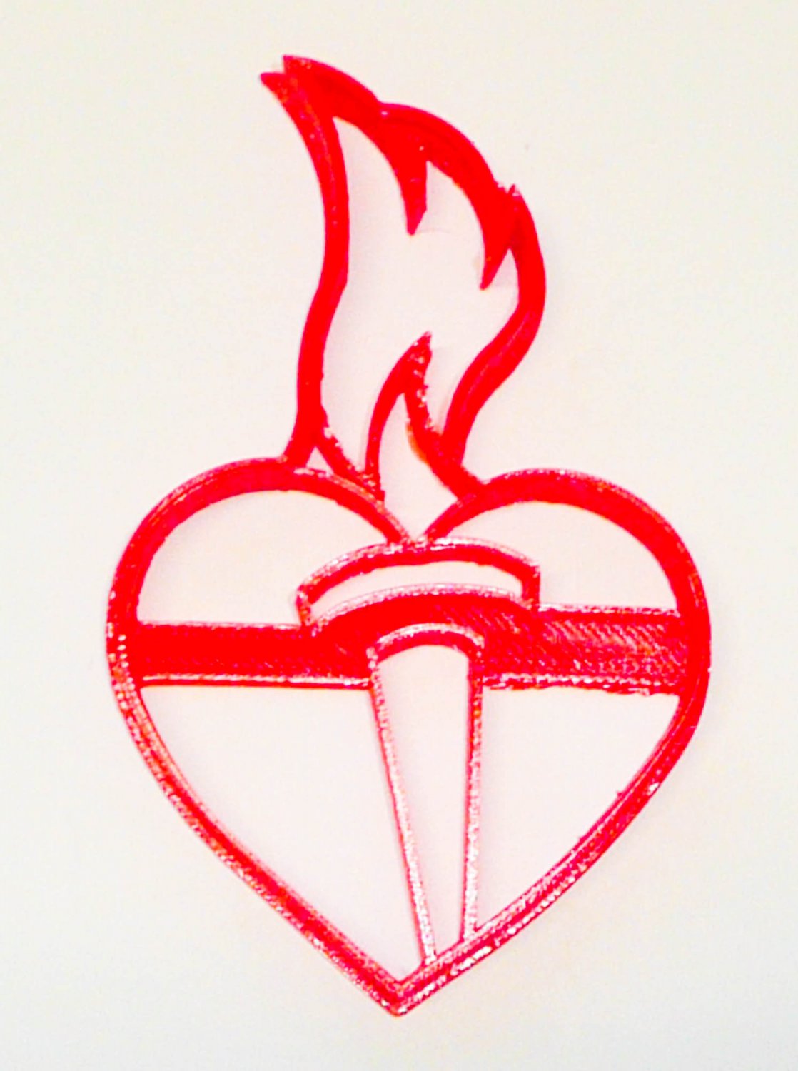 Heart With Flaming Torch American Heart Association Cookie Cutter USA ...