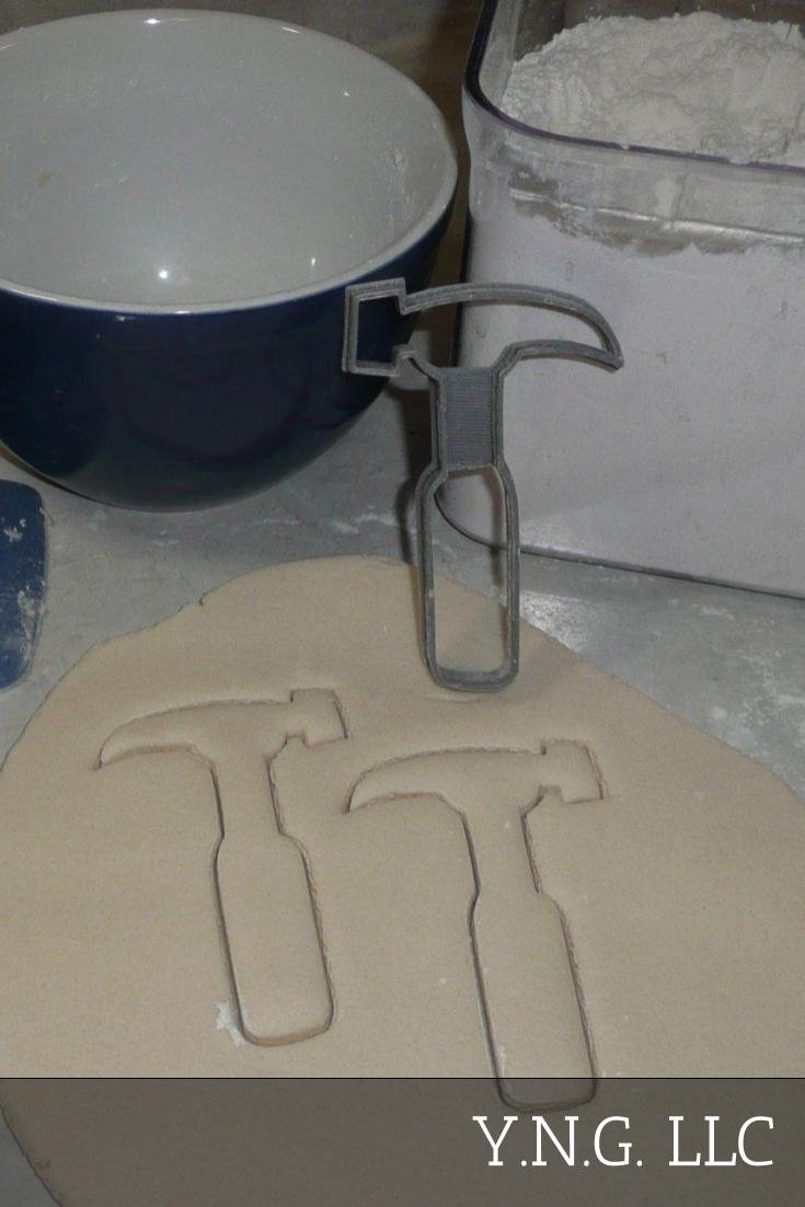 HAMMER HAND TOOL CONSTRUCTION WEIGHTED METAL HEAD LONG COOKIE CUTTER ...