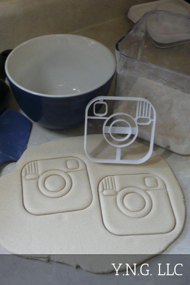 Instagram Logo Symbol Social Media Hashtag Link Cookie Cutter USA PR2953