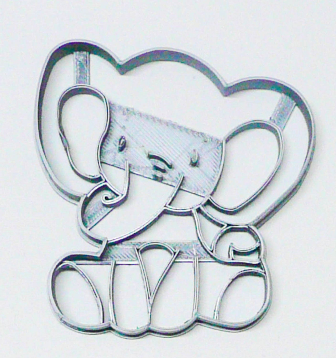 Baby Elephant Detailed Calf Gentle Giant Animal Zoo Cookie Cutter USA ...