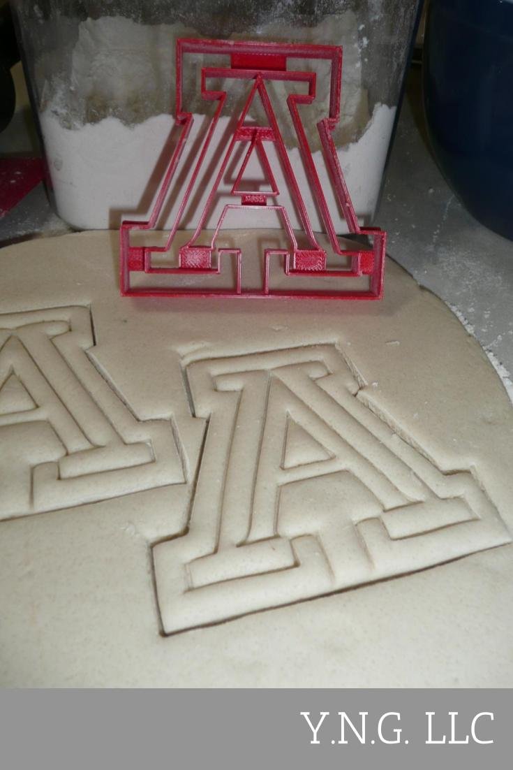 University Of Arizona Wildcats A Logo Sports Athletics Cookie Cutter ...