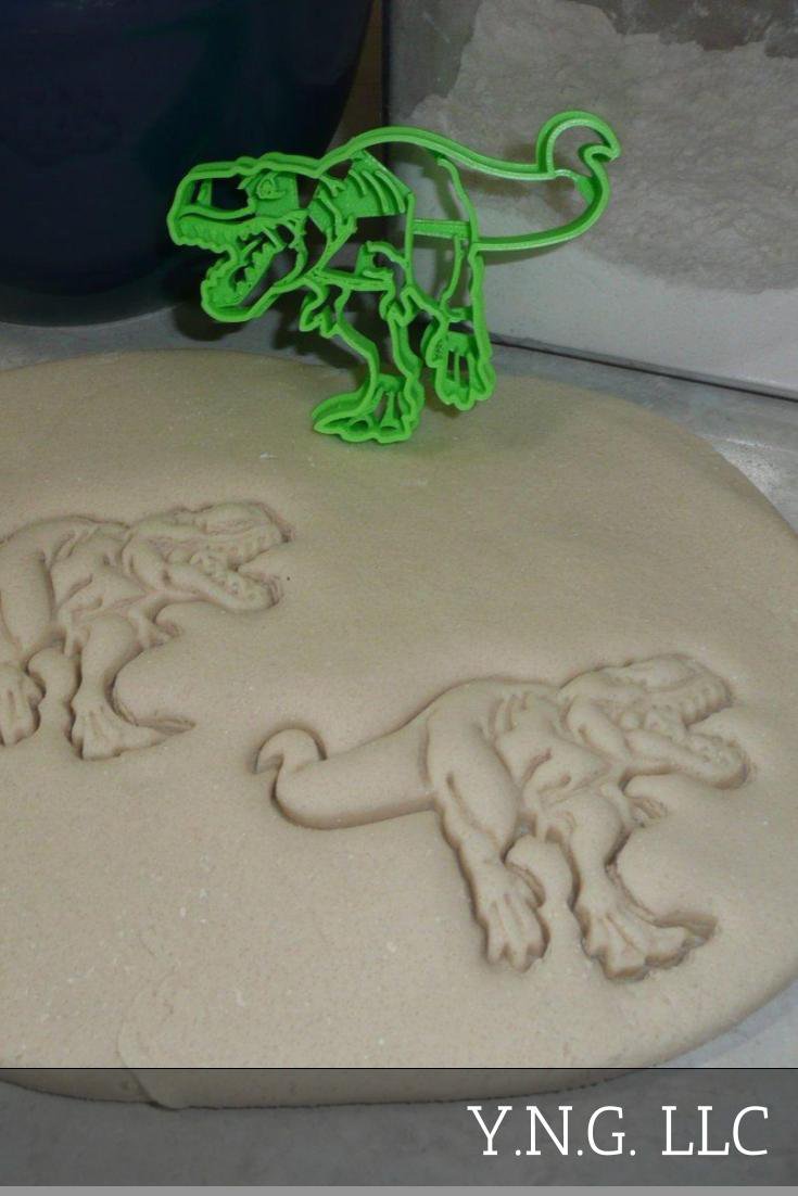 T REX TYRANNOSAURUS DINOSAUR T-REX DINO KING JURASSIC COOKIE CUTTER USA ...