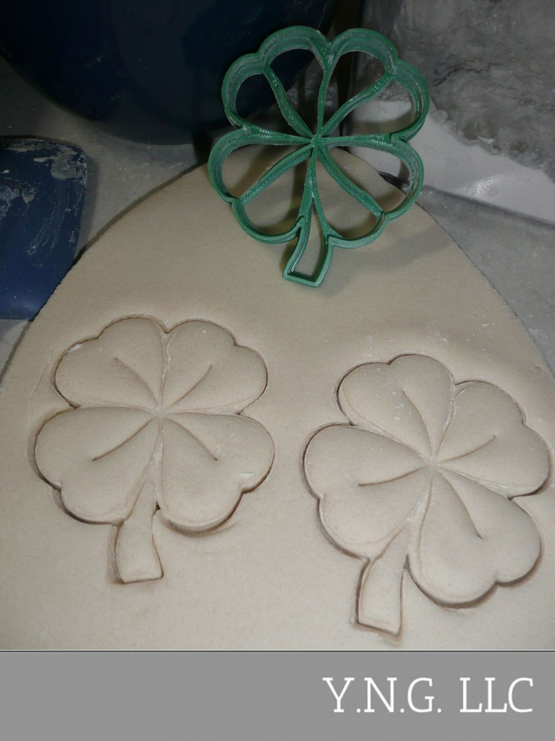 Cloverleaf Detail Lucky 4 Leaf Shamrock Good Luck Cookie Cutter PR2288