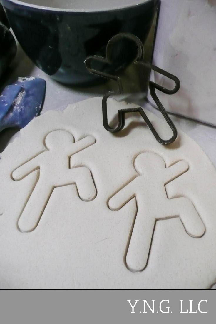 Running Moving Action Gingerbread Man Outline Christmas Cookie Cutter ...