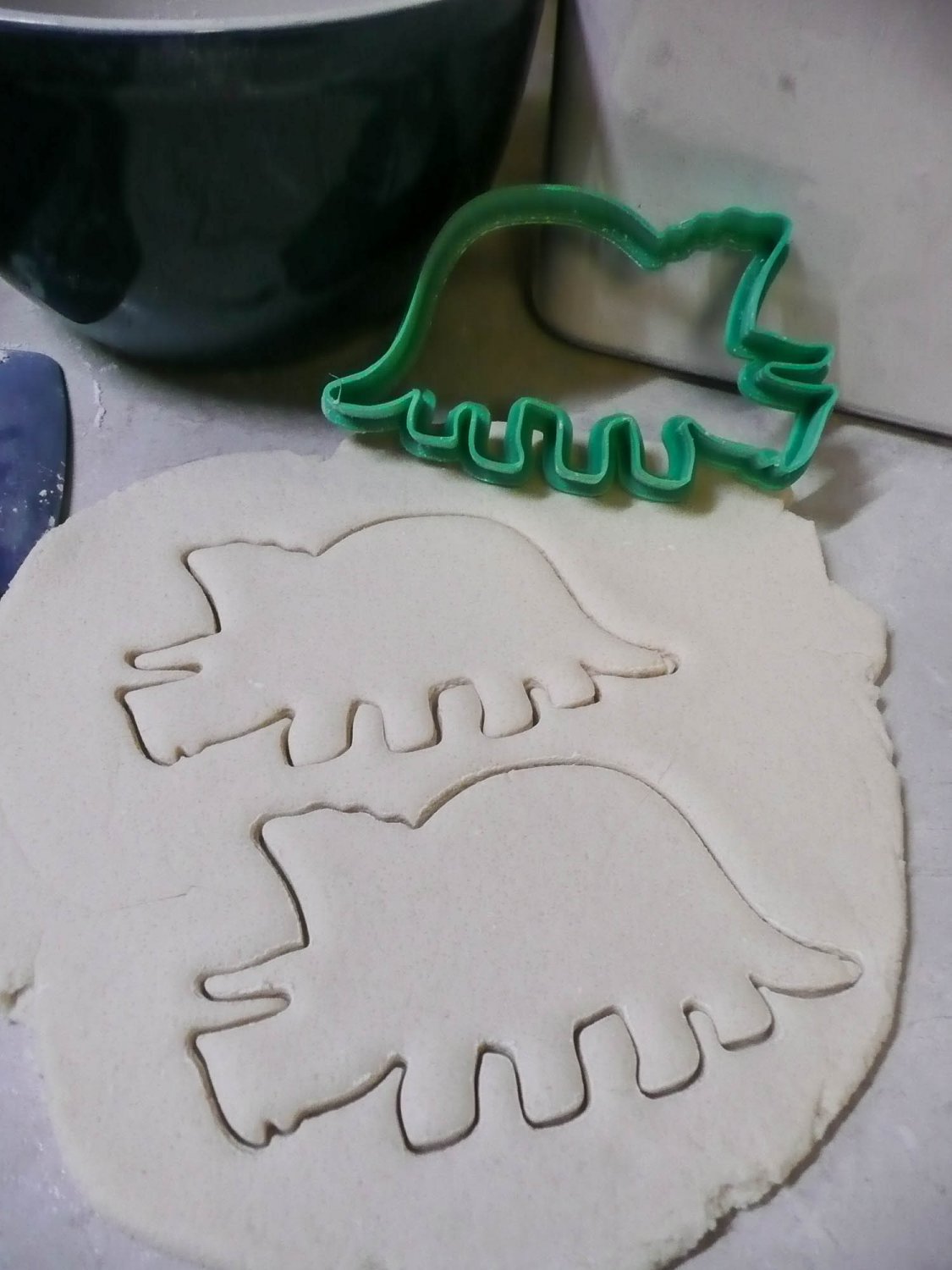 Styracosaurus Dinosaur Outline Dino Spiked Lizard Cookie Cutter USA PR2132