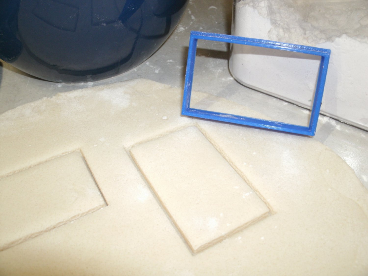 RECTANGLE BOX FRAME SHAPE COOKIE CUTTER FONDANT BAKING TOOL USA PR696