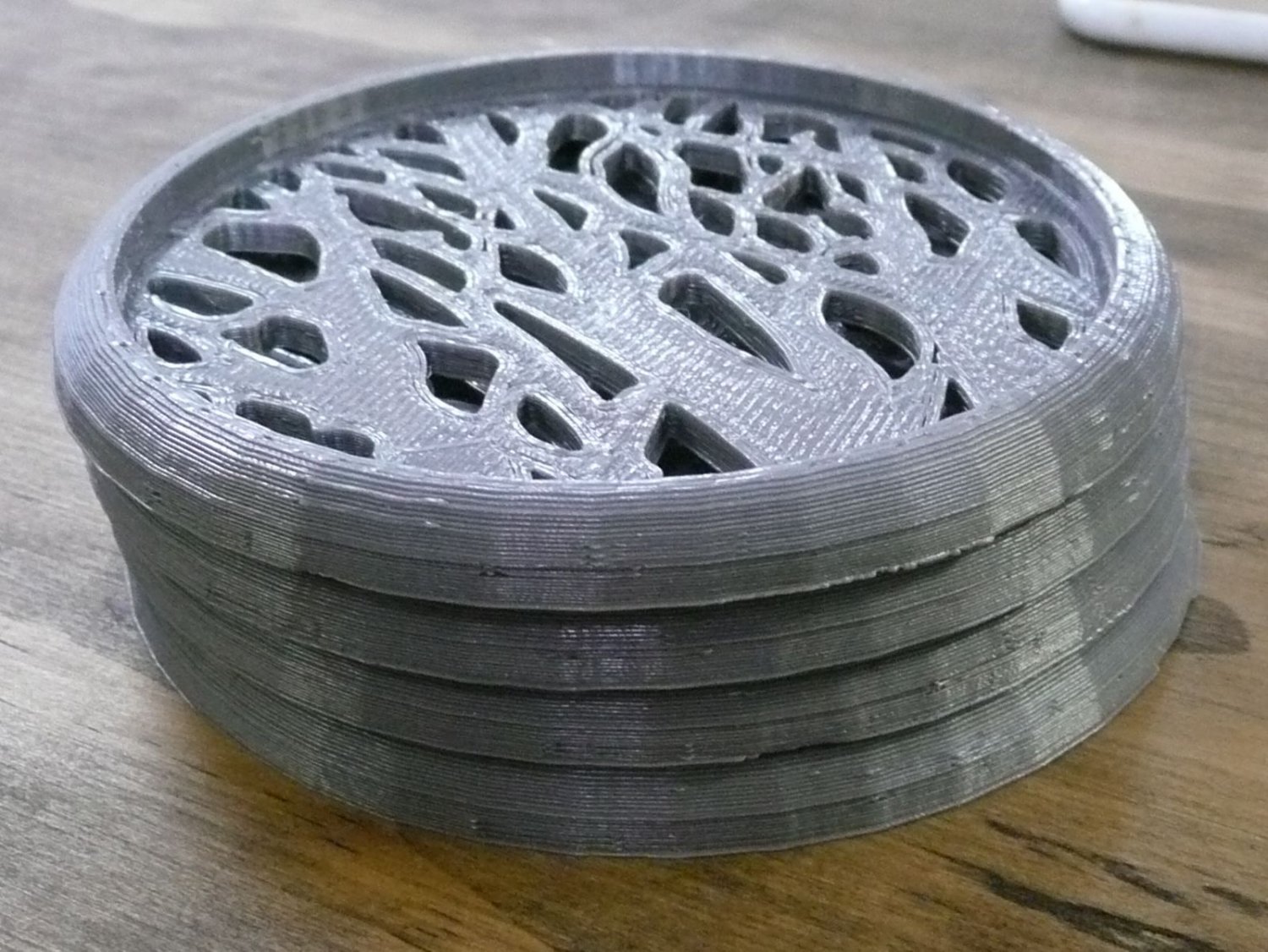 SET OF 4 FOUR TREE SILHOUETTE COASTERS COASTER HOME DECOR 3D PRINTED ...