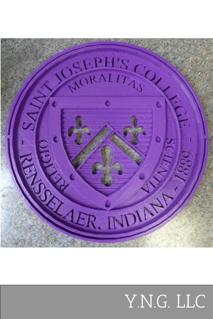 Saint Joseph's College SJC Crest Wall Hanging Table Shelf Home Decor 3D ...