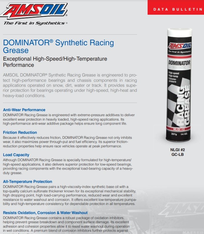 AMSOIL DOMINATOR Synthetic Racing Grease 397g 14oz