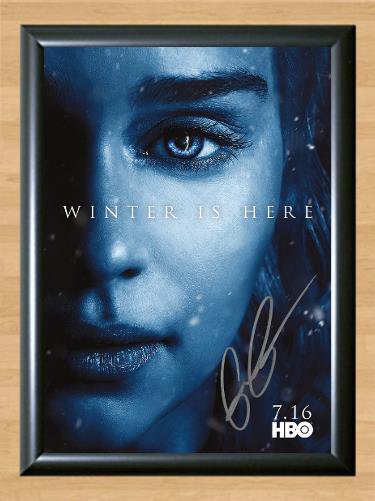 Game of Thrones Emilia Clarke S7 Signed Autographed Photo Poster Print ...