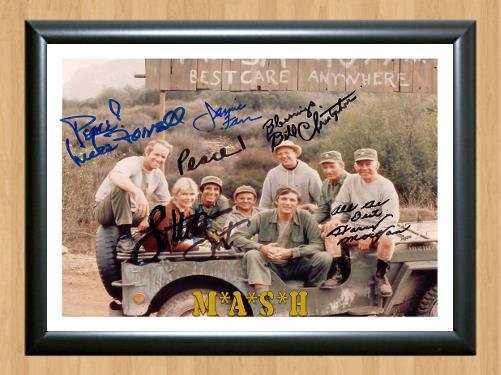 Mash M*A*S*H Cast Signed Autographed Photo Poster Print Memorabilia A3