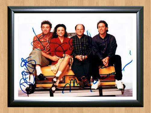 Seinfeld Cast Signed Autographed Photo Poster Print Memorabilia A3