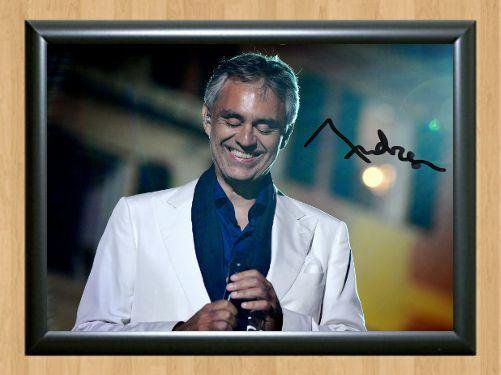 Andrea Bocelli Signed Autographed Photo Poster Print Memorabilia A3