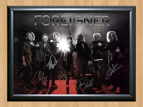 Foreigner Band Signed Autographed Photo Poster Print Memorabilia A3