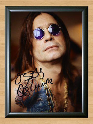 Ozzy Osbourne Black Sabbath Signed Autographed Photo Poster Print ...