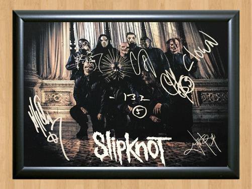 Slipknot Band Signed Autographed Photo Poster Print Memorabilia A3