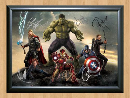 Avengers Marvel Thor Hulk Signed Autographed Photo Poster Print ...