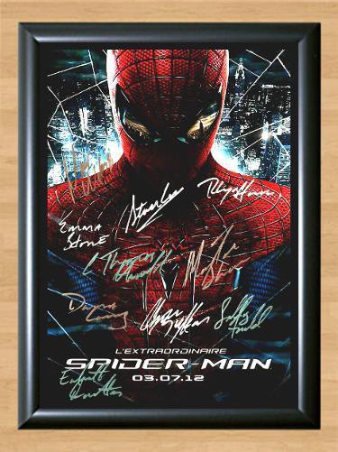 The Amazing Spider-Man Spiderman cast Signed Autographed Photo Poster ...