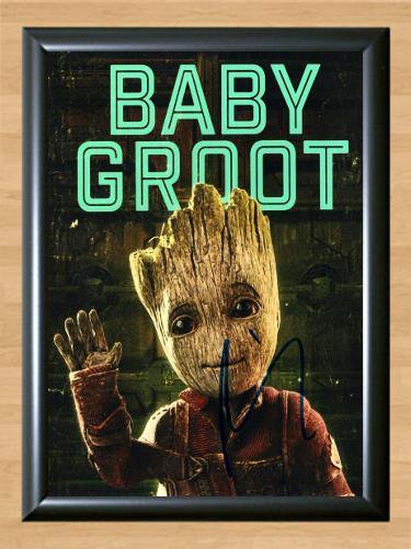Vin Diesel Baby Groot Signed Autographed Photo Poster Print Memorabilia A3