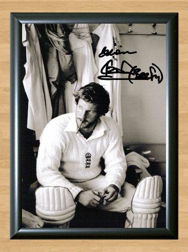 Ian Botham Signed Autographed Photo Poster Print Memorabilia A3