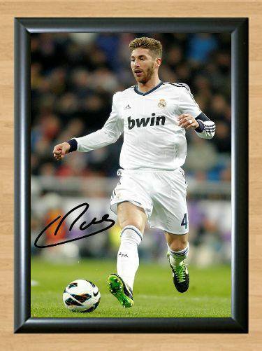 Sergio Ramos Real Madrid Signed Autographed Photo Poster Print ...