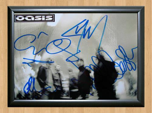 Oasis Band Signed Autographed Photo Poster Print Memorabilia A4