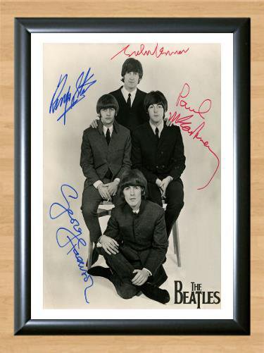 The Beatles John Lennon Signed Autographed Photo Poster Print ...