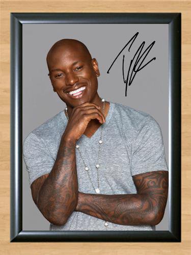 Tyrese Gibson Signed Autographed Photo Poster Print Memorabilia A4