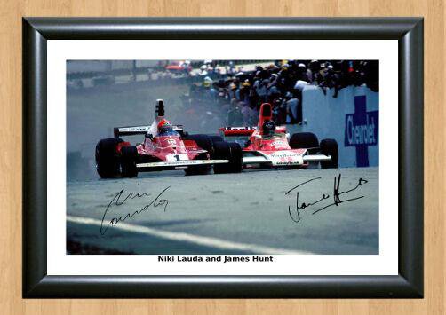 James Hunt Signed Autographed Photo Poster Print Memorabilia A4
